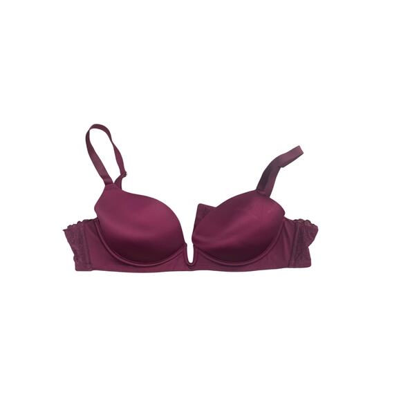 Fox + Royal | Intimates & Sleepwear | Fox Royal Burgundy Plunge Bra ...